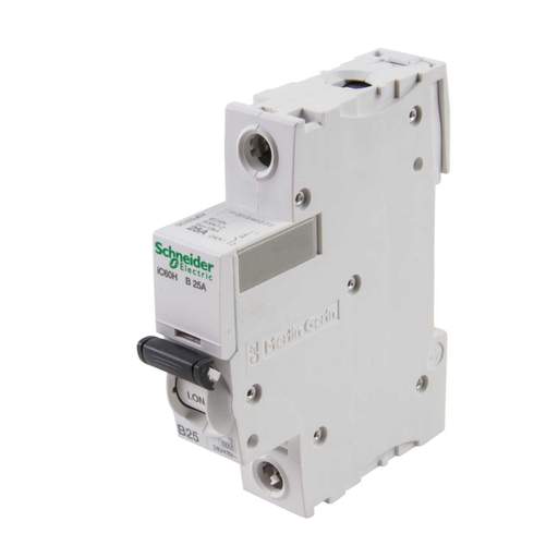 Schneider Acti9 25A Single Pole 10kA B Curve MCB (A9F53125) | CEF
