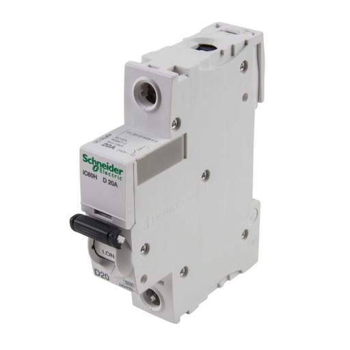 Schneider Acti9 20A Single Pole 10kA D Curve MCB (A9F55120) | CEF