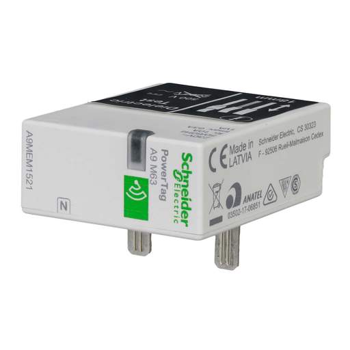 Schneider PowerTag 63A Single Pole and Neutral Top Position Monoconnect ...