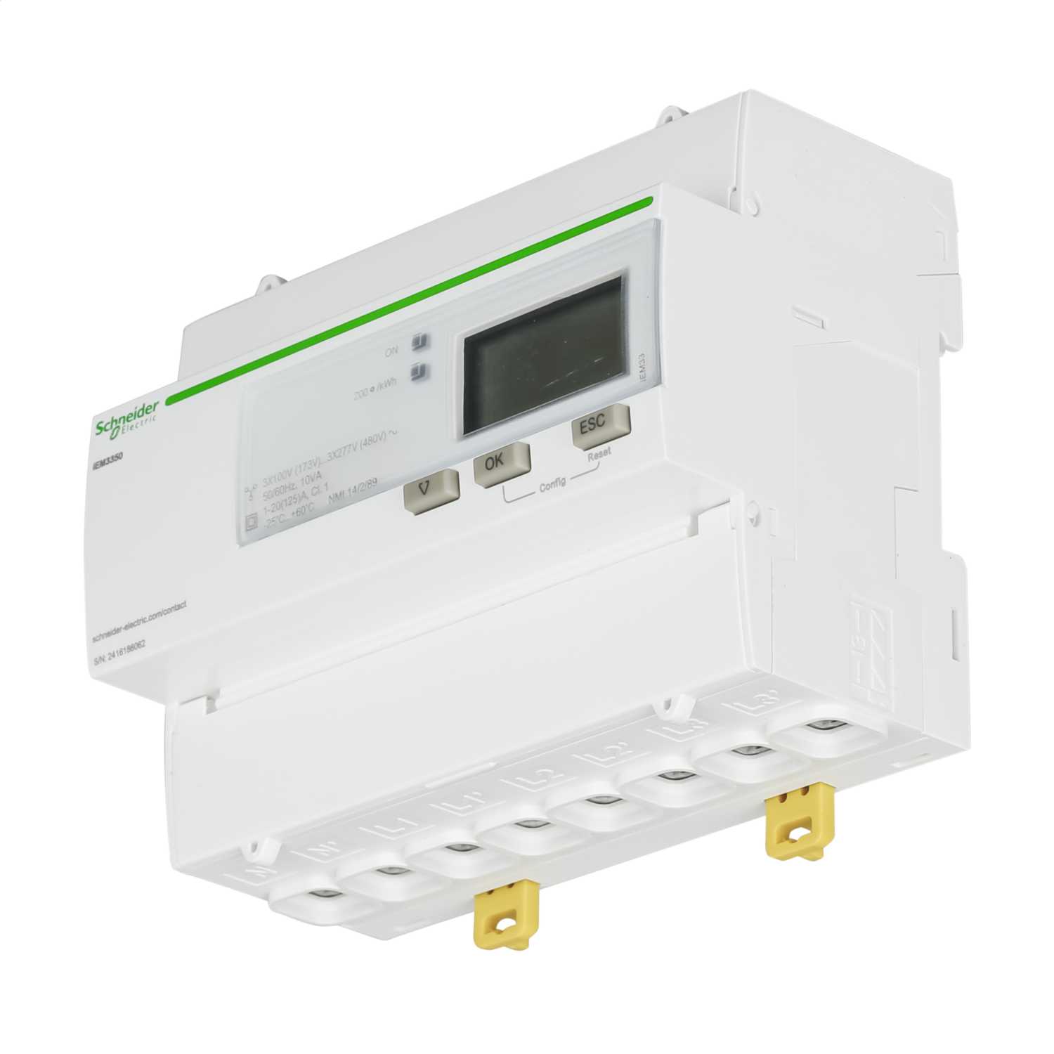 Schneider Acti9 125A 3 Phase Modular Power Meter (A9MEM3350) | CEF