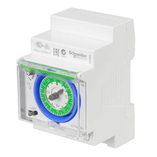 Schneider 16A 24 Hour IH Mechanical Time Switch White (CCT16364) | CEF