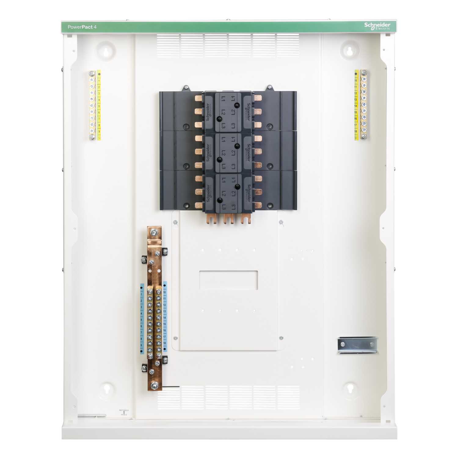 Schneider Merlin Powerpact4 6 Way 250A TP+N MCCB Panelboard without ...