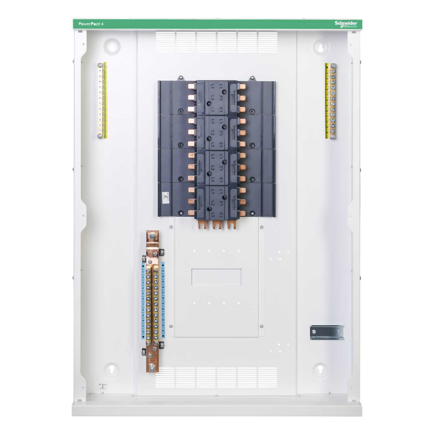 Schneider Merlin Powerpact4 8 Way 250A TP+N MCCB Panelboard without ...