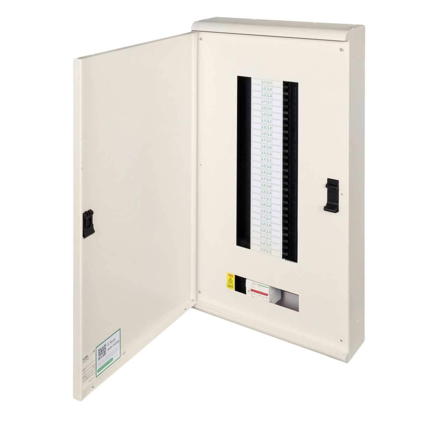 Schneider Merlin Acti9 Isobar P 18 Way 125A TP+N Type B Meter Ready Metalclad Distribution Board ...