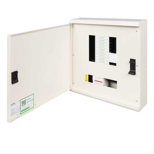 Schneider Merlin Acti9 Isobar P 6 Way 125A TP+N Type B Meter Ready Metalclad Distribution Board ...