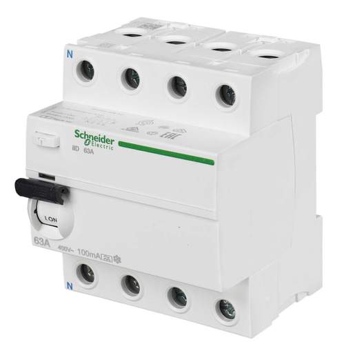 Schneider Acti9 63A 4 Pole 100mA Type A RCD (SEA9R22463) | CEF