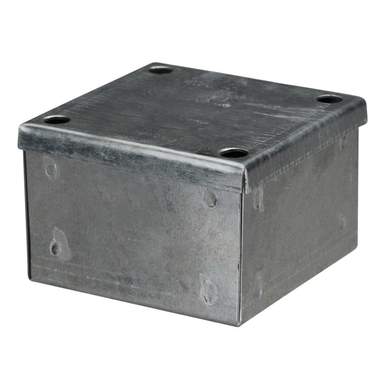 Metpro 75mm x 75mm x 50mm Galvanised Adaptable Box Plain (AB02G) | CEF