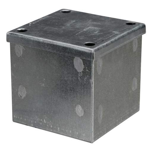 Metpro 75mm x 75mm x 75mm Galvanised Adaptable Box Plain (AB03G) | CEF