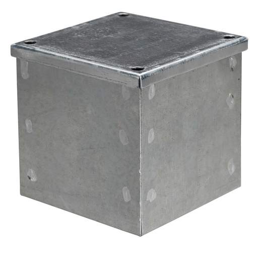 Metpro 100mm x 100mm x 100mm Galvanised Adaptable Box Plain (AB07G) | CEF