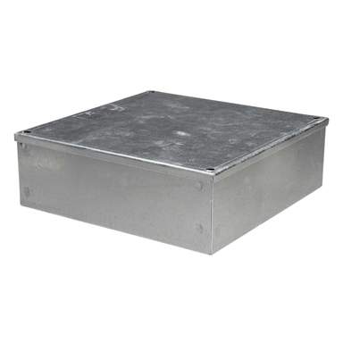 Metpro 225mm x 225mm x 75mm Galvanised Adaptable Box Plain (AB20G) | CEF