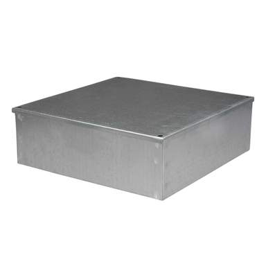 Metpro 300mm x 300mm x 100mm Galvanised Adaptable Box Plain (AB24G) | CEF