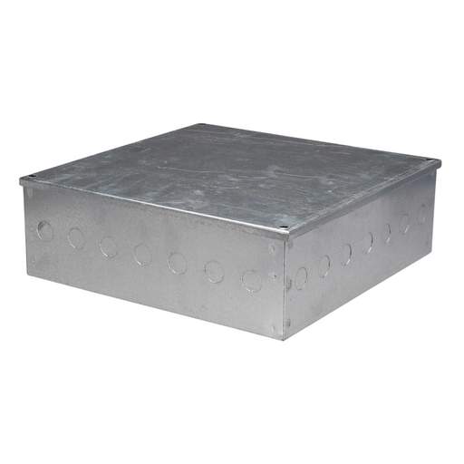 Metpro 300mm x 300mm x 100mm Galvanised Adaptable Box with Knockouts ...