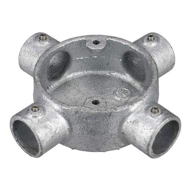 Metpro Conlok® 20mm Galv 4 Way Box with Screw (Sold in 1's) (CL5G) | CEF