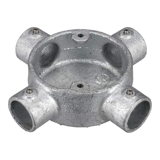 Metpro Conlok® 20mm Galv 4 Way Box with Screw (Sold in 1's) (CL5G) | CEF