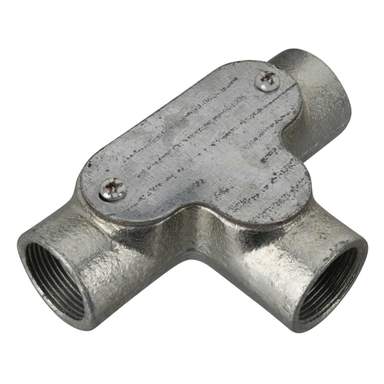 Metpro 25mm Inspection Tee Galvanised (Sold in 1's) (IT2G) | CEF