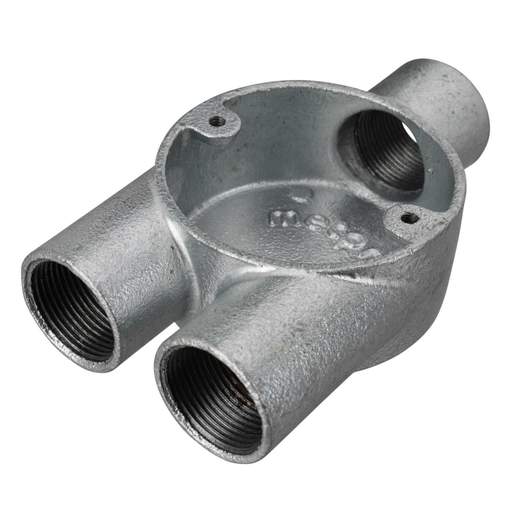 Metpro 25mm 3 Way Y Trouser Galvanised Conduit Box (Sold in 1's) (MB14G ...