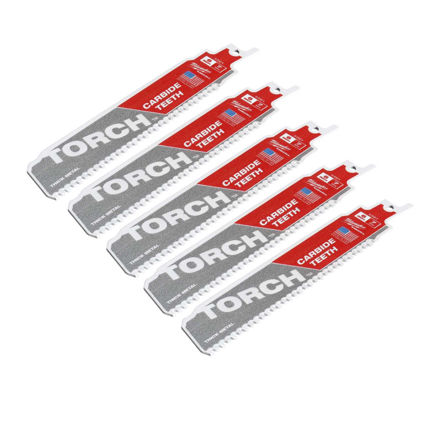 Milwaukee 150mm 8TPi Metal Torch™ Carbide Teeth Saw Blades (Pack of 5 ...