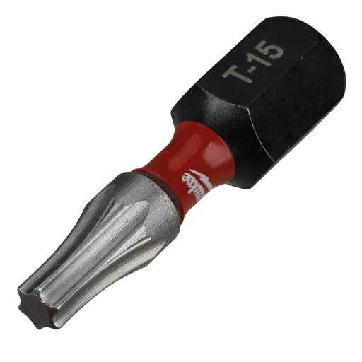 Milwaukee 25mm SHOCKWAVE™ TX15 CD Tic Tac Screwdriver Bits (Pack of 25 ...