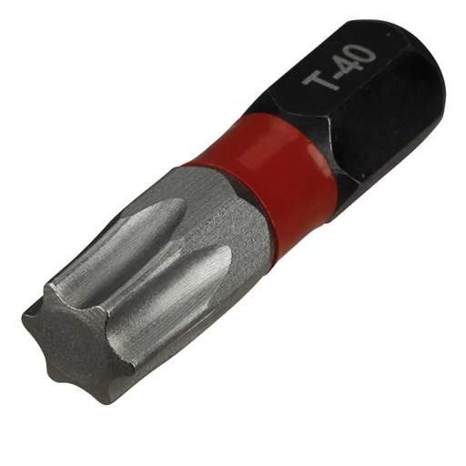 Milwaukee 25mm SHOCKWAVE™ TX40 CD Tic Tac Screwdriver Bits (Pack of 25) (4932430889) | CEF