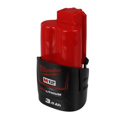 Milwaukee M12B3 12V 3.0Ah Red Lithium-Ion Battery (4932451388) | CEF
