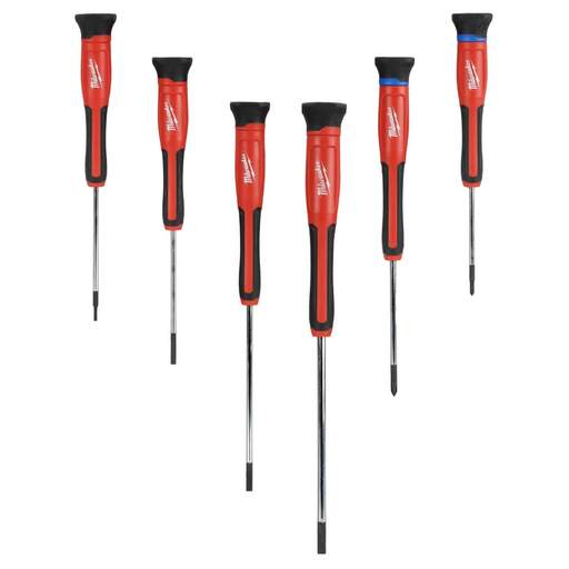 Milwaukee 6 Piece Precision Screwdriver Set (4932471869) | CEF