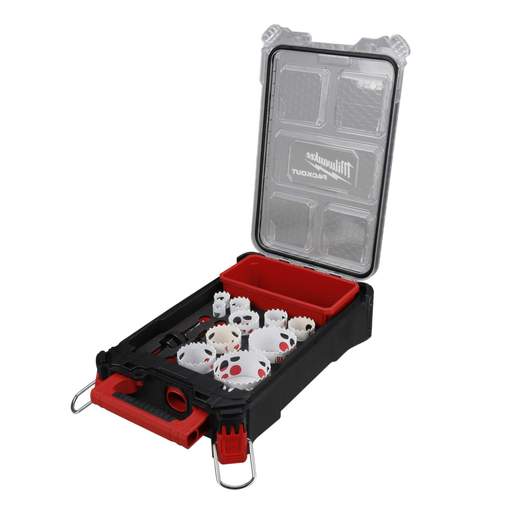 Milwaukee 12 Piece HOLE DOZER™ Holesaw Kit with PACKOUT™ Organiser ...