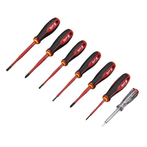 Milwaukee 7 Piece Tri-Lobe VDE PH Screwdriver Set (4932478739) | CEF