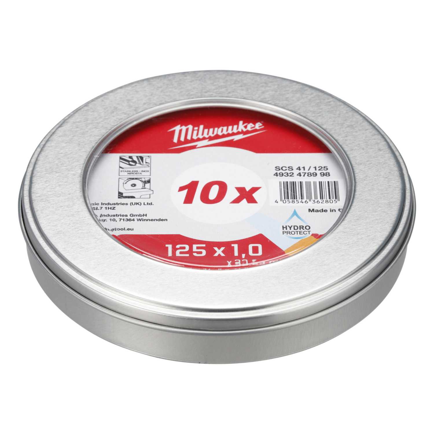 Milwaukee 125mm Thin Metal Cutting Discs (Pack of 10) (4932478998) | CEF