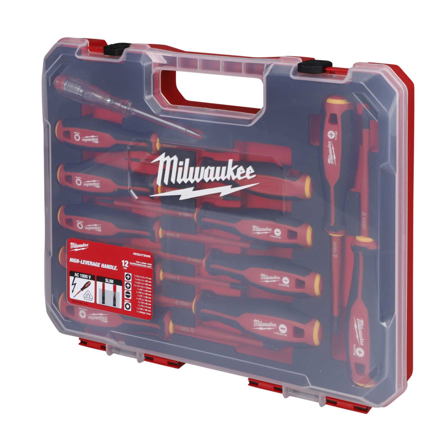 Milwaukee 12 Piece Tri-Lobe VDE Screwdriver Set (4932479095) | CEF
