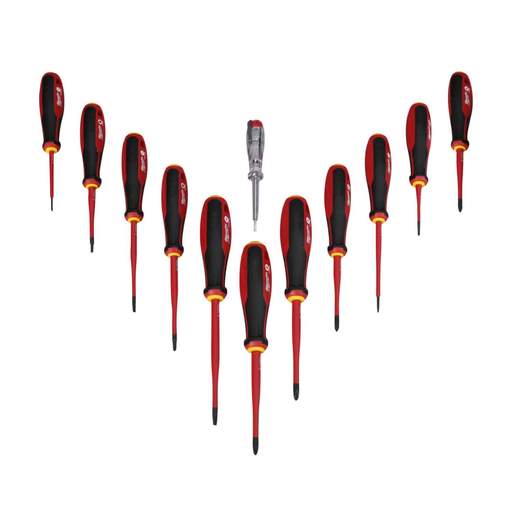 Milwaukee 12 Piece Tri-Lobe VDE Screwdriver Set (4932479095) | CEF