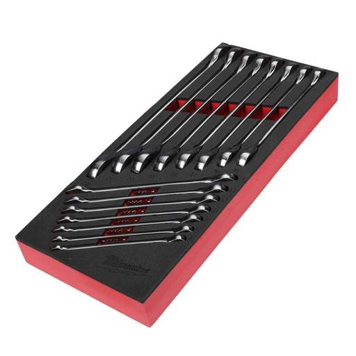Milwaukee 15 Piece Maxbite Combi Ratchet Spanner Set in Foam Insert ...