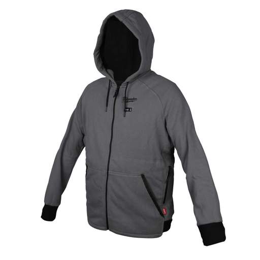 Milwaukee M12HHGREY4-0 Medium Heated Hooded Jacket Grey (4932480067) | CEF