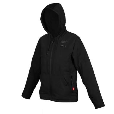 Milwaukee M12HPJBL2-0 Medium Heated Hooded Jacket Black (4932480072) | CEF