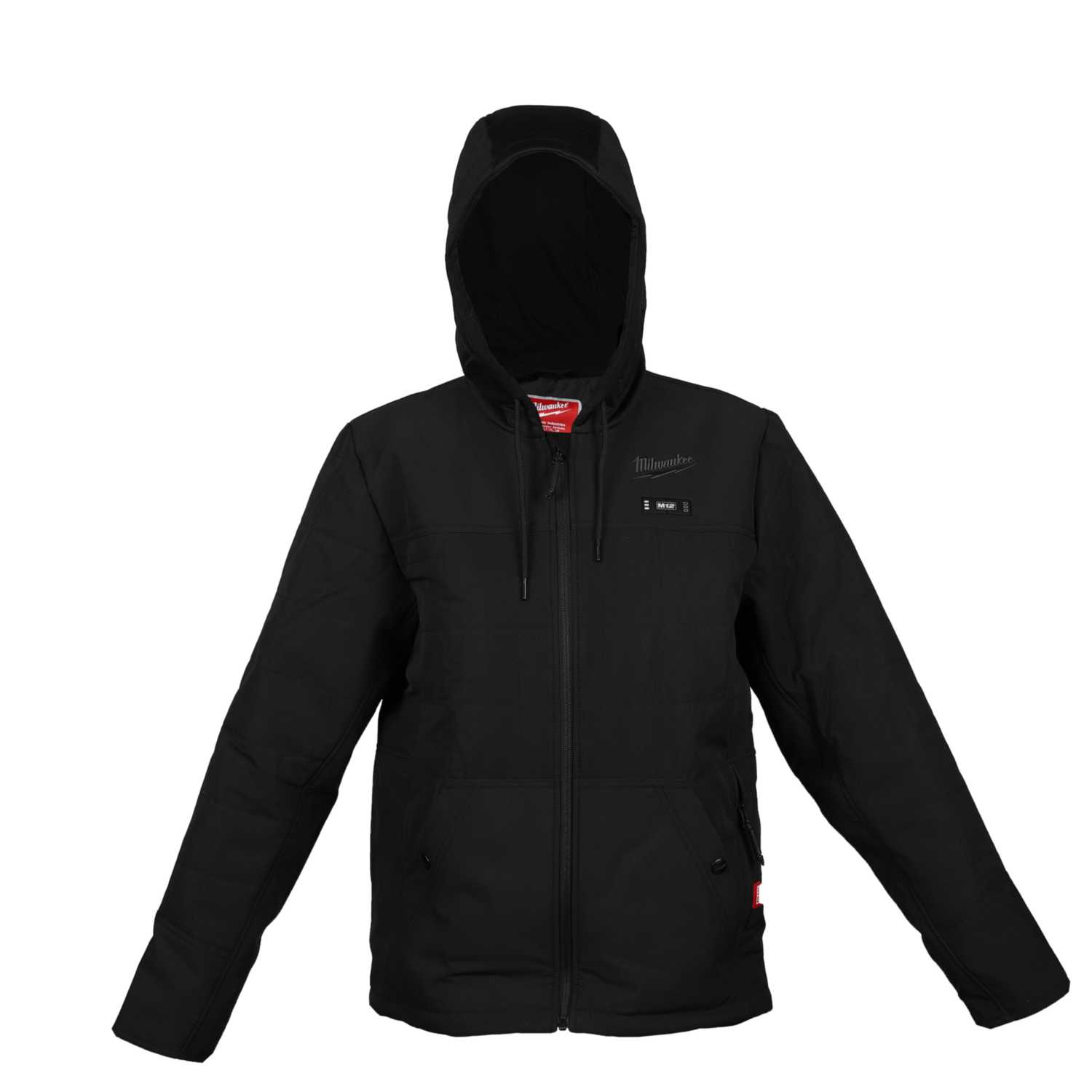 Milwaukee M12HPJBL2-0 (M) Heated Hooded Jacket Black (4932480072) | CEF