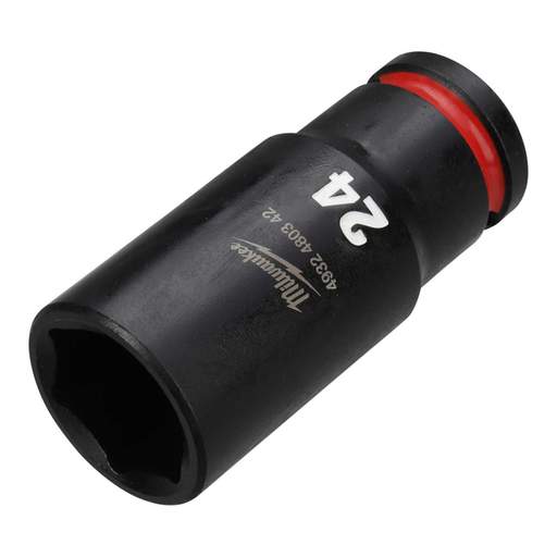 Milwaukee 24mm SHOCKWAVE™ ½" Drive Deep Impact Socket (4932480342) | CEF