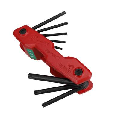 Milwaukee Torx Folding Hex Key 8 Piece Set (4932480979) | CEF