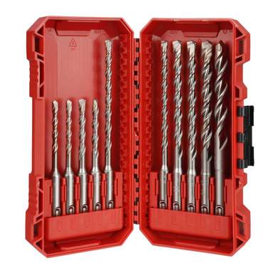 Milwaukee 10 Piece SDS+ M2 Drill Bit Set (4932492117) | CEF