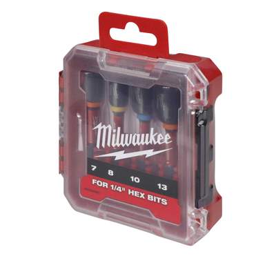 Milwaukee Shockwave Impact Duty Magnetic Nut Driver (Set of 4 ...