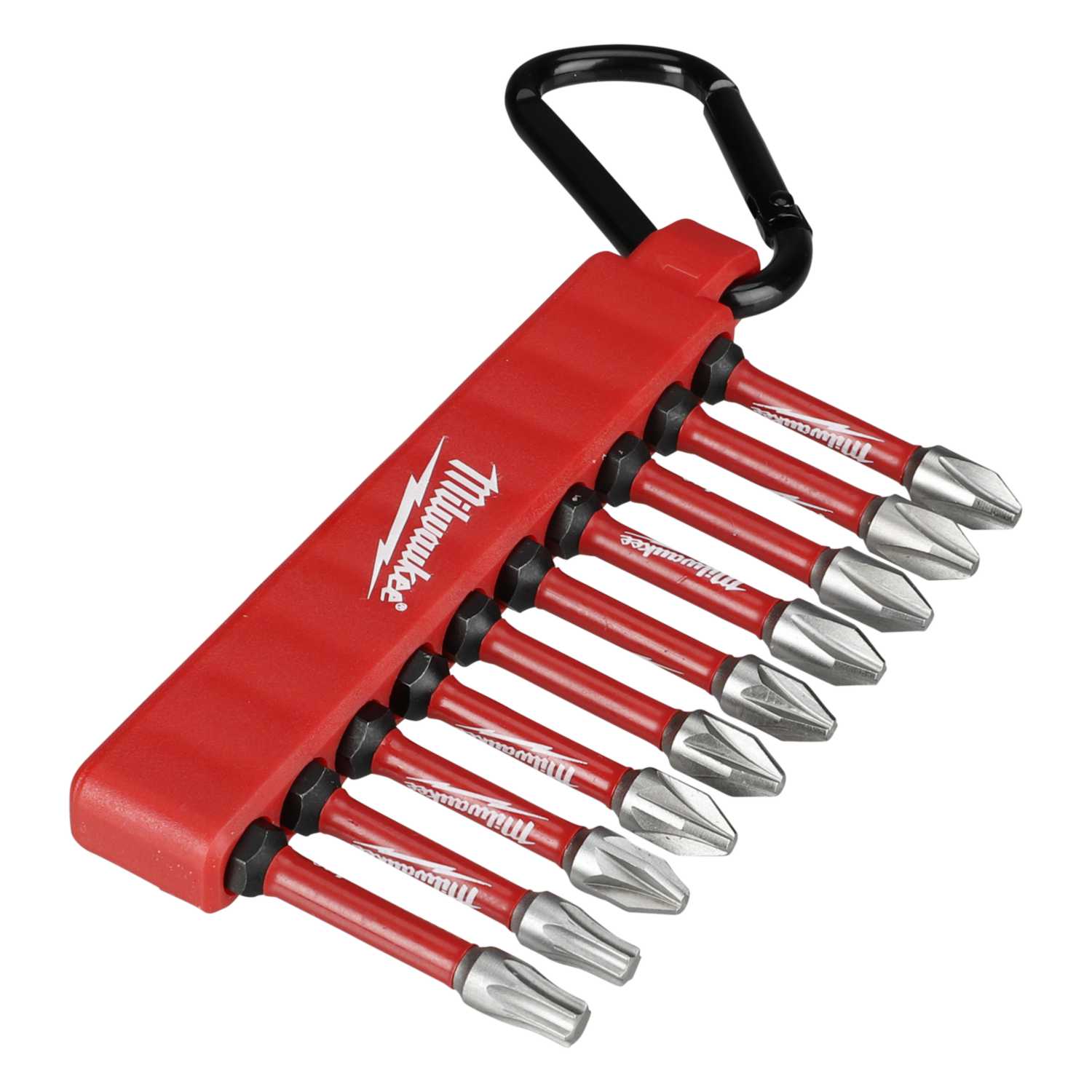 Milwaukee Shockwave Screwdriver Bit Carabiner Set 10 Piece (4932492939 ...