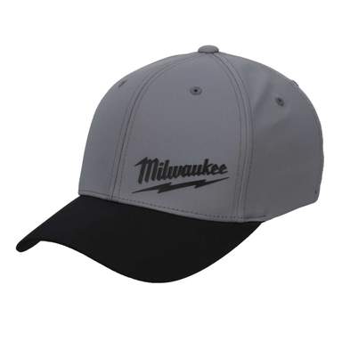 Milwaukee Large / X Large Performance Baseball Cap Grey / Black ...