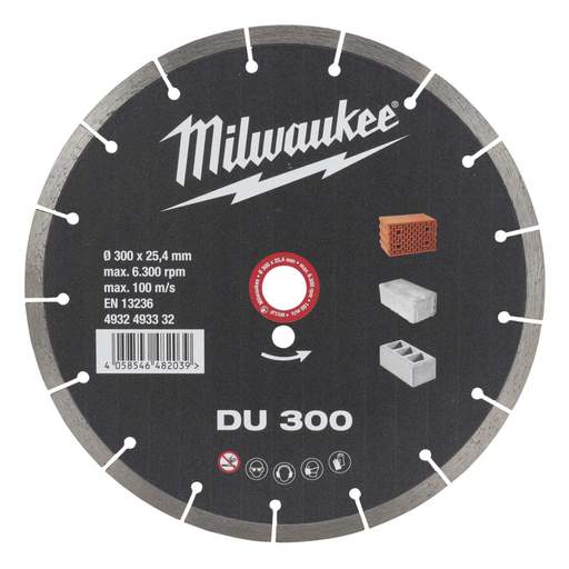 Milwaukee 300mm Diamond DU Circular Saw Blade (4932493332) | CEF