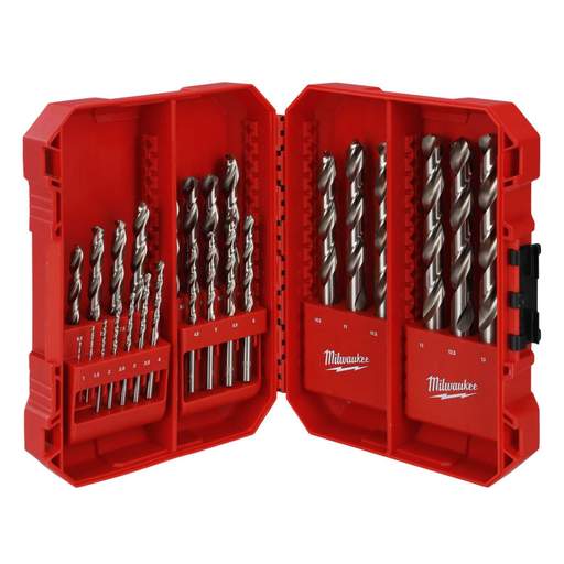 Milwaukee 25 Piece Thunderweb HSS-Ground Drill Bit Set (4932493870) | CEF