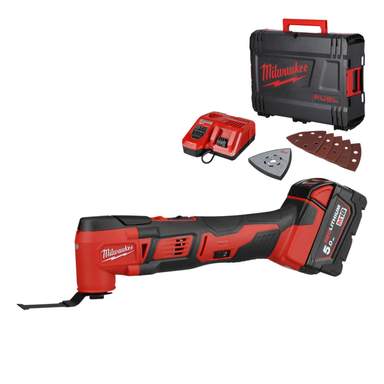 Milwaukee M18BMT-501X 18V Compact Brushed Multi Tool with 1 x 5.0Ah ...