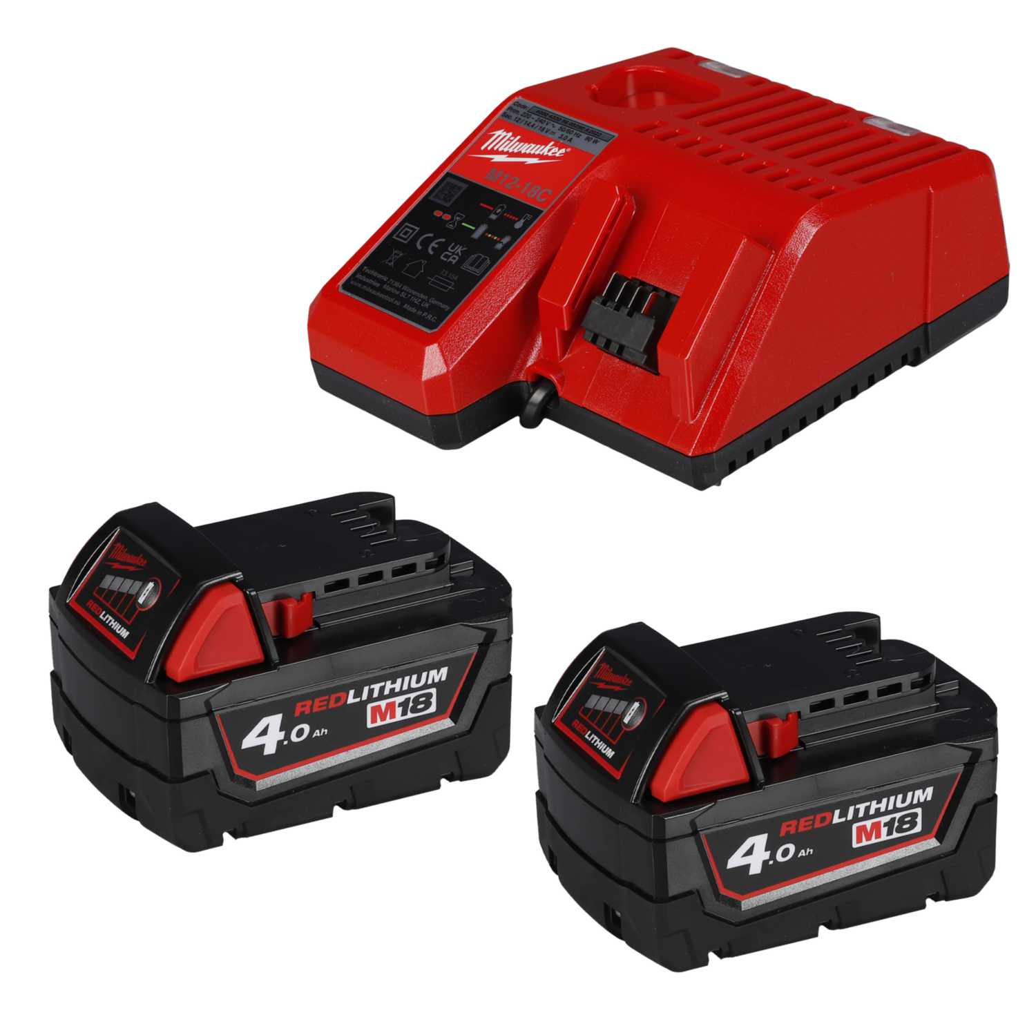 Milwaukee M18BSX-402C 18V Sawzall with 2 x 4.0Ah Batteries (4933447290 ...