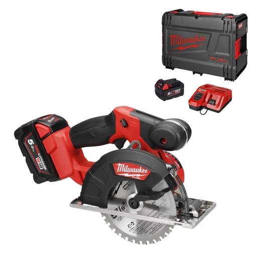 Milwaukee M18 FMCS-502X 18V FUEL™ 150mm Metal Circular Saw with 2 x 5 ...
