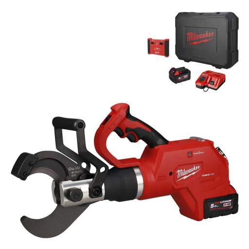 Milwaukee M18HCC75R-502C 18V FORCE LOGIC™ Hydraulic Remote Underground ...