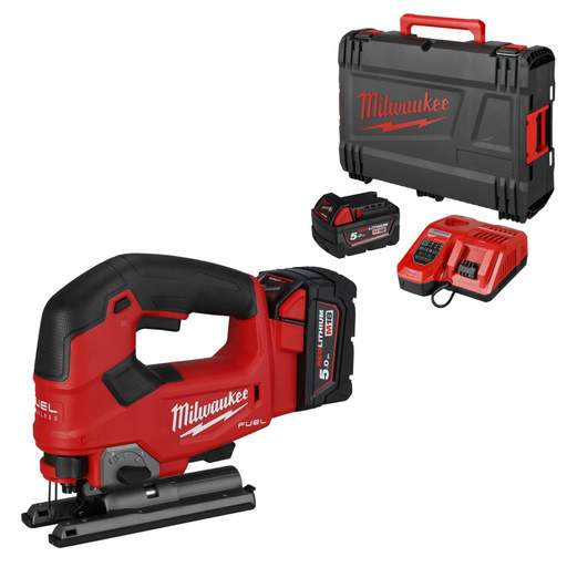 Milwaukee M18FJS-502X 18V FUEL™ Top Handle Jigsaw with 2 x 5.0Ah ...