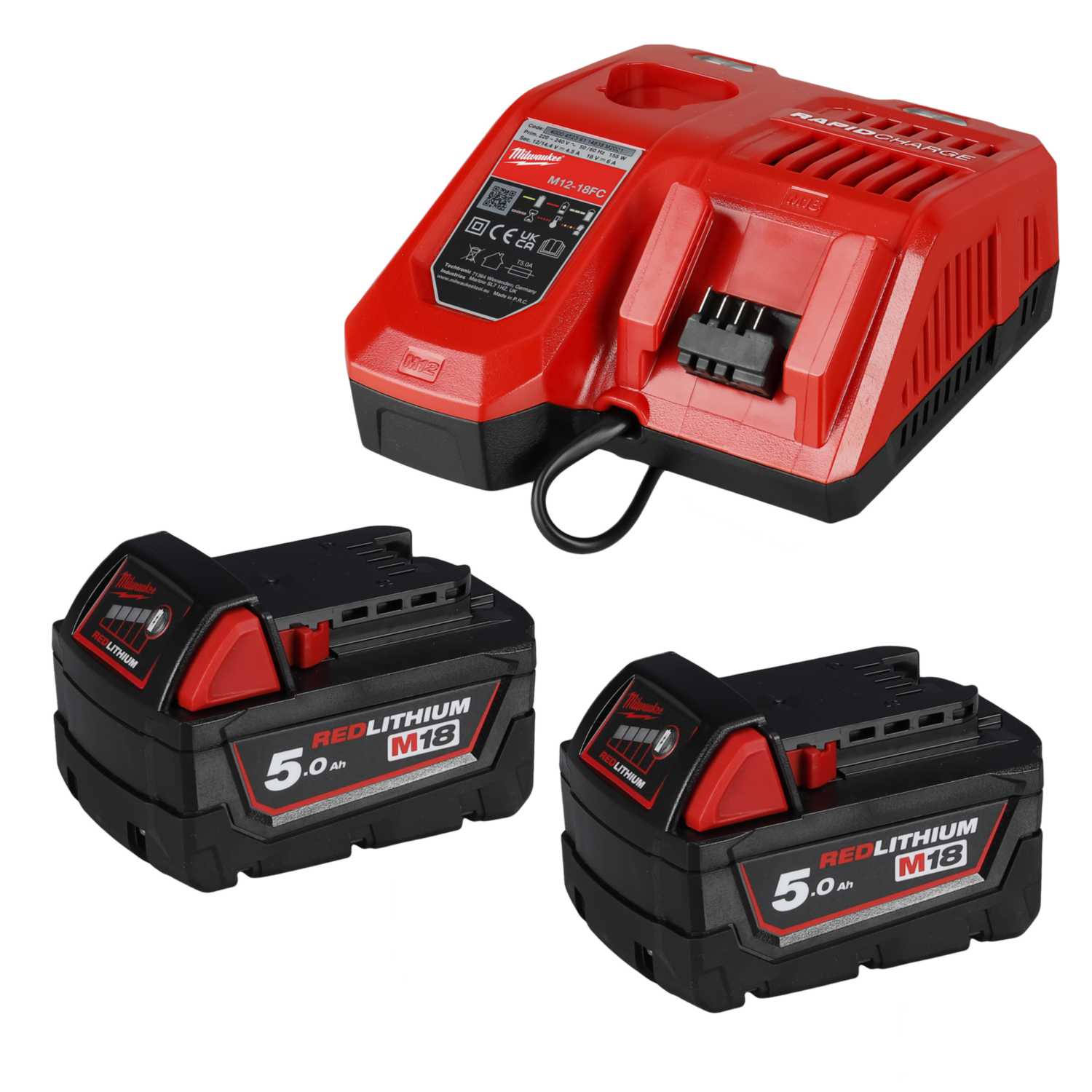 Milwaukee M18FJS-502X 18V FUEL™ Top Handle Jigsaw with 2 x 5.0Ah ...