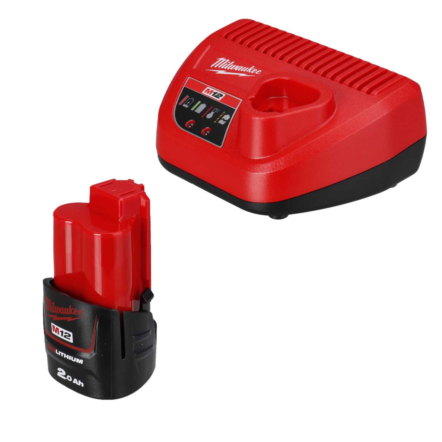 Milwaukee M12UDEL-201B 12V Universal Dust Extractor with 1 x 2.0Ah ...
