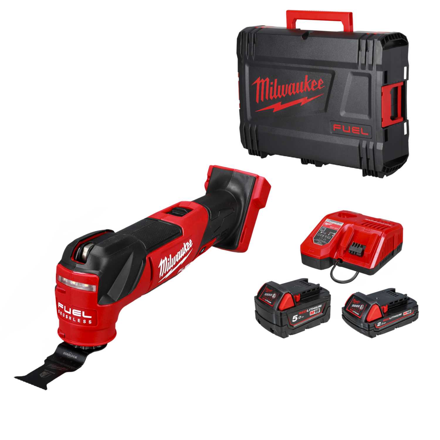 Milwaukee M18FMT-522X 18V FUEL™ Multi Tool with 1 x 5.0Ah and 2.0Ah ...